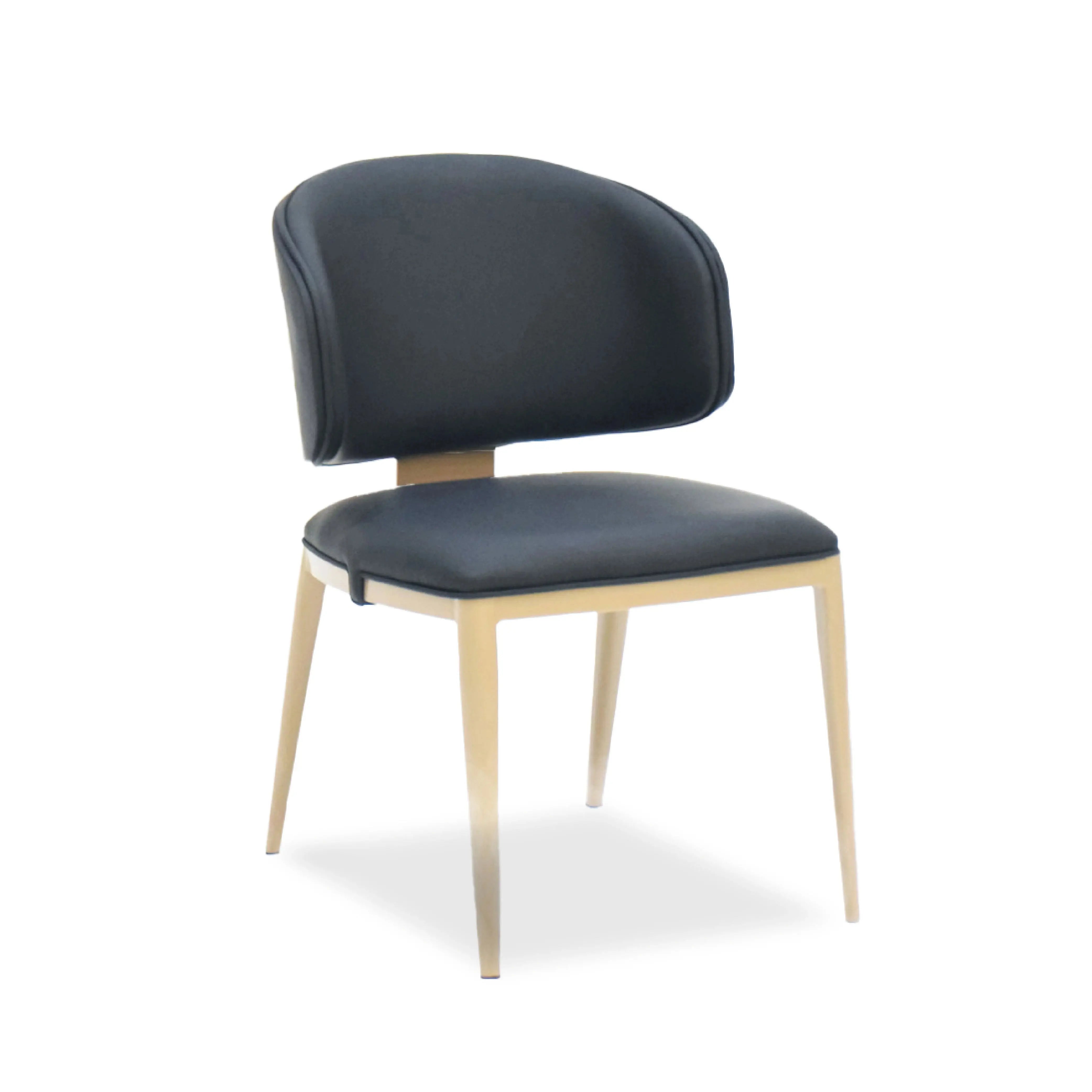 SERAVA Dining Chair – Modern Black PU Leather Seat – Td Furniture