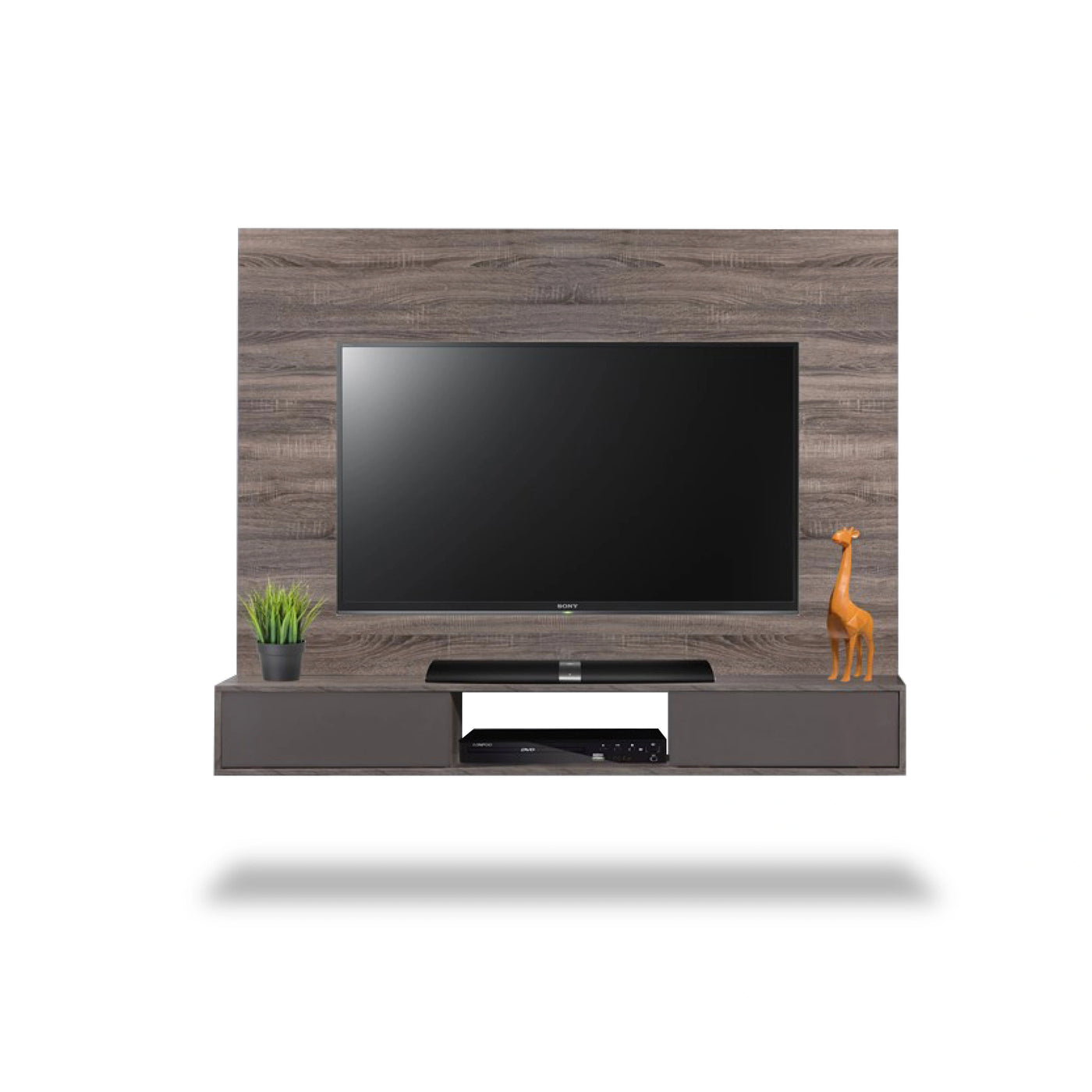 Kenton 6ft Floating Hall Cabinet | 1800mm Wall-Mounted Storage Unit ...